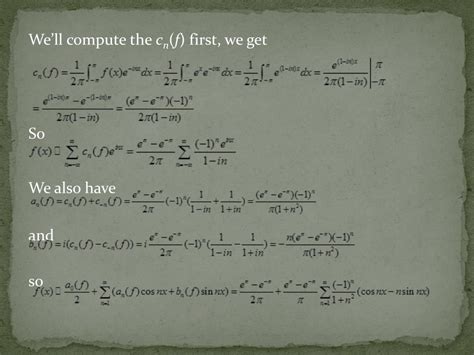 Ppt Fourier Series Fourier Integral Fourier Transform Powerpoint Presentation Id 1950629