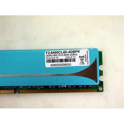 4gb G Skill F2 6400cl4d 4gbpk Ddr2 800 Dimm Cl4 Dual Kit Ddr2 800