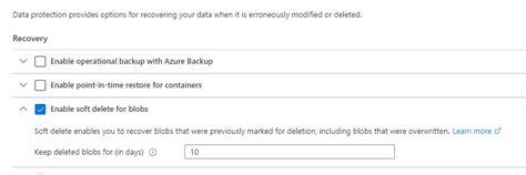 How To Enable Soft Delete For Blobs Or Containers In Azure Storage