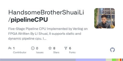Github Handsomebrothershuaili Pipelinecpu Five Stage Pipeline Cpu Implemented By Verilog On