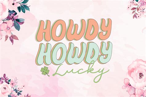 St Patricks Day Svg Howdy Howdy Lucky Graphic By Rad Graphic