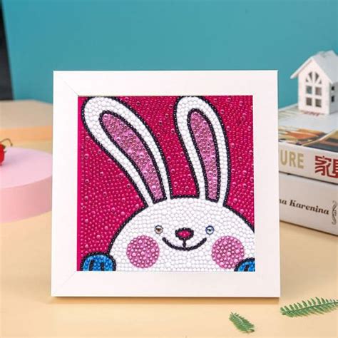 핑크토끼 액자형 Diy 구슬 보석십자수 홈플러스 택배배송