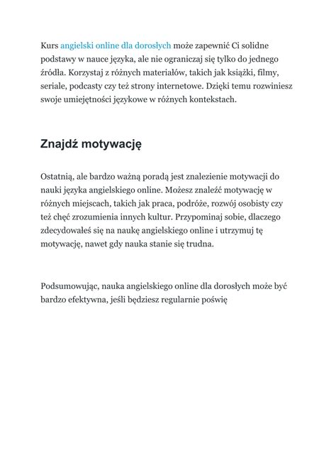 PPT Jak skutecznie uczyć się angielskiego online poradnik dla