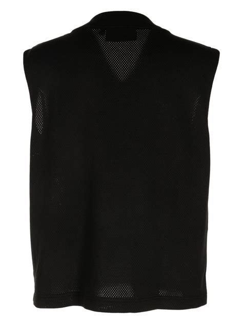 Off Duty Fresco Mesh Design Vest Black Farfetch