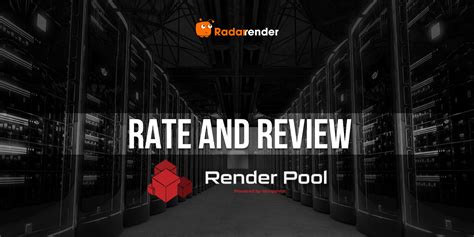 Rate And Review Render Pool 2022 Radarrender