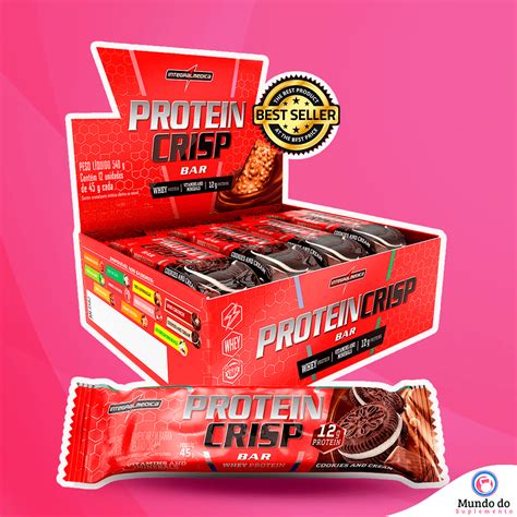 Crisp Bar Protein Display 12 Unidades Todos Os Sabores
