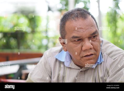 Close Up Portrait Senior Citizen Aged Elderly Adult Face Reaction