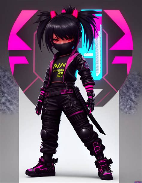 Ninja Cyberpunk Girl 03 By Futurerender On Deviantart