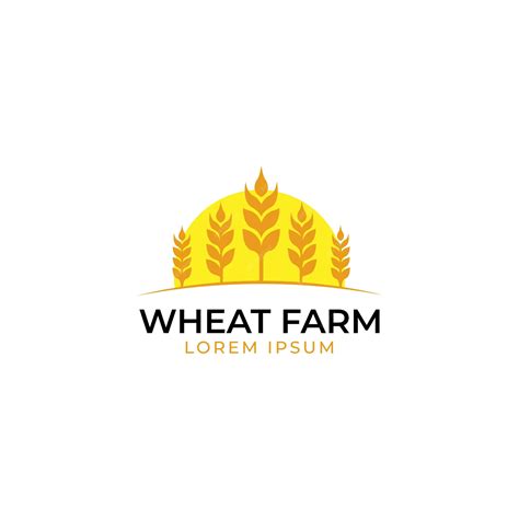 Premium Vector Wheat Farm Logo Template