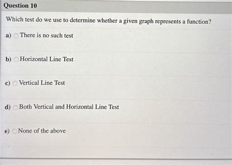 Solved Which Test Do We Use To Determine Whether A Given Chegg