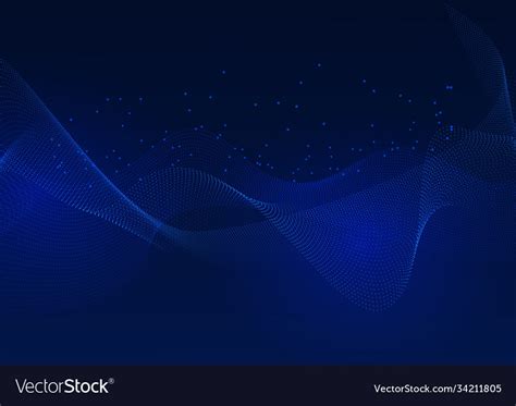 Abstract Flowing Dots Background Royalty Free Vector Image