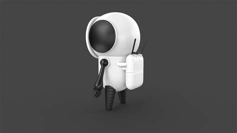 3d Cute Robot Model Turbosquid 2044986