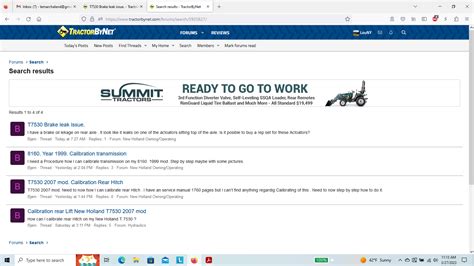 8160 Year 1999 Calibration Transmission TractorByNet