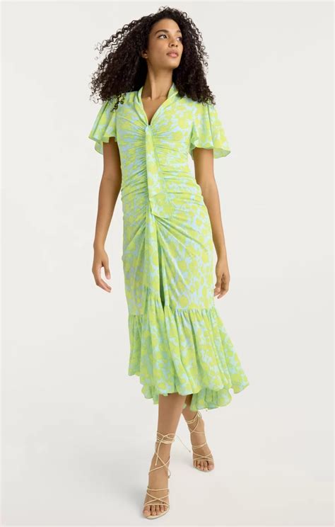 Cinq à Sept Graphic Floral Peeta Dress Cara Woman