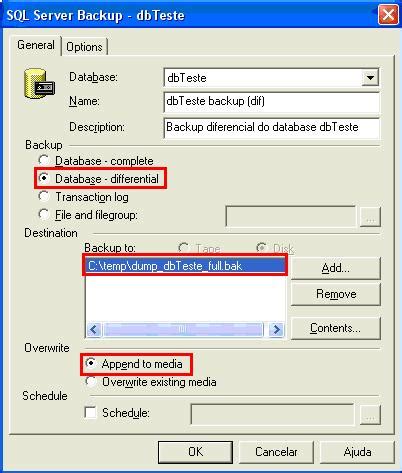 Backups Parte Iv Backup Diferencial Devmedia