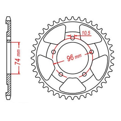 Mtx 1209 Steel Rear Sprocket 520 Pitch 41 Teeth 11 Kv3 41
