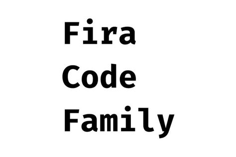 Fira Code Font Family Free Font Download