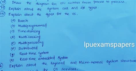 LPU Exams Papers Notes CA MTE ETE Projects LPU CSE316