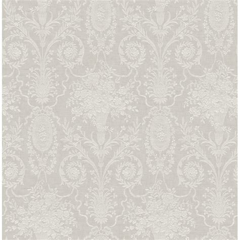 Seabrook Designs Brynn Tonal Bouquets Unpasted Wallpaper Wayfair