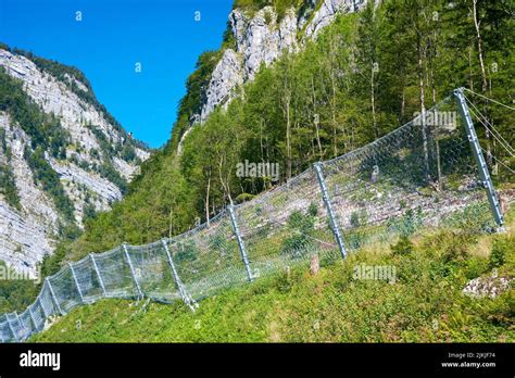 Rockfall Net To Protect Pass Lueg Road And Rail Pass Lueg Salzburger