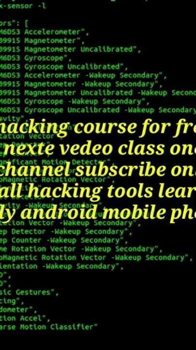 Android Ethical Hacking Course Free Hacker Hacking Learnhacking