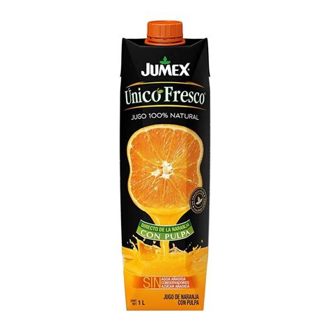 Jugo Jumex Unico Fresco Naranja Con Pulpa 1 L Walmart