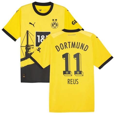 Maillot De Foot Maillot Bvb Dortmundx Reus Domicile Stadium Survetement