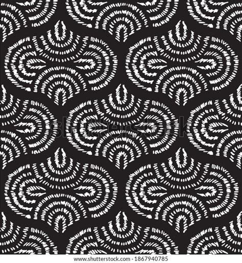 Seamless Interlaced Stylish Pattern Repeating Vector Stock Vector