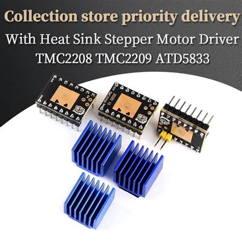 Tmc2208 Tmc2209 Atd5833 V2 0 With Heat Sink Stepper Motor Driver Stepstick 3d Printer Parts 2 
