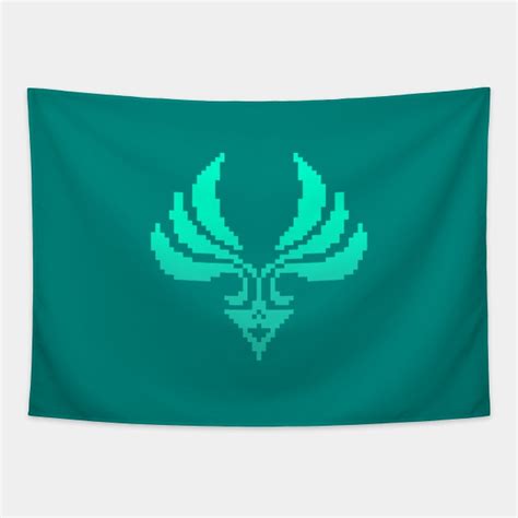 Anemo Elements Genshin Impact Pixel Art Genshin Impact Tapestry