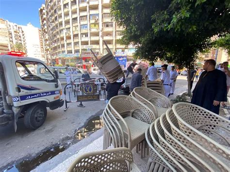 التحفظ على 344 حالة إشغال وتحرير محاضر وإنذارات بحي المنتزه أول