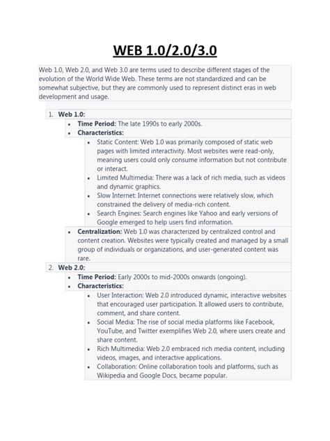 web 1 2 and 3 pdf web 2 0 world wide web