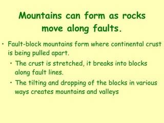 Chapter 3 Mountains And Volcanoes PPT
