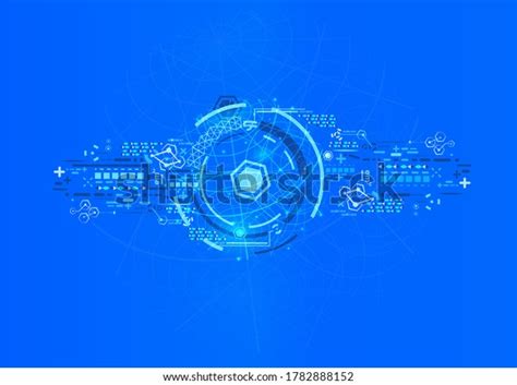 Technology Big Data Blockchain Artificial Intelligence Stock Vector Royalty Free 1782888152