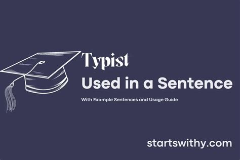 Typist In A Sentence Examples 21 Ways To Use Typist