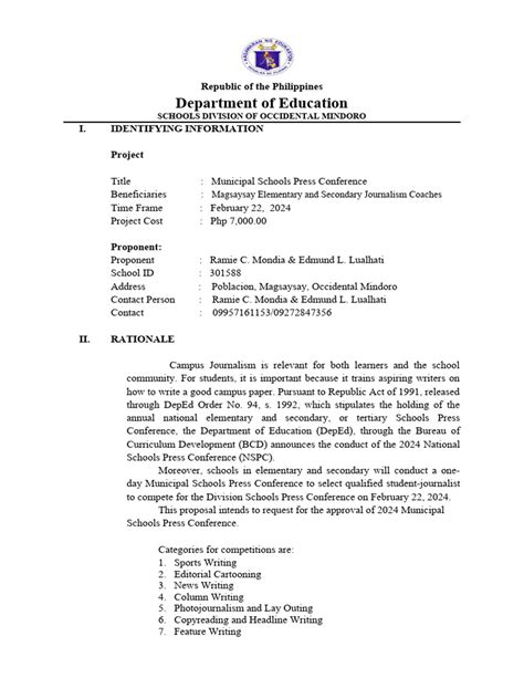 Inset Proposal Pdf Career And Growth Travel