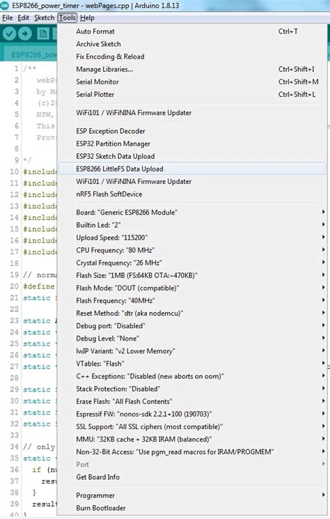ESP 01 Timer Switch With TZ And Daylight Saving Adjustment