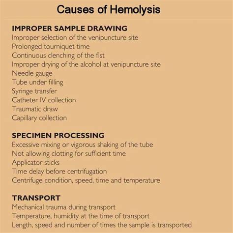 Haemolysis A Pre Analytical Challenge In The Lab Medical Technology