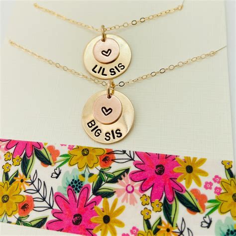 Matching Sisters Necklaces Sisters Necklace Sisters Etsy