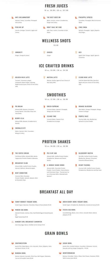 Blender Bar Menu In Cheshire Connecticut Usa