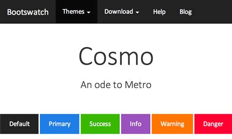 Bootswatch Free Themes For Bootstrap