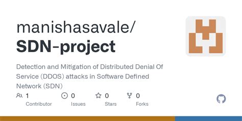 github manishasavale sdn project detection and mitigation of