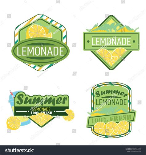 Lemonade Word Lettering Modern Calligraphy Vector Stock Vector Royalty