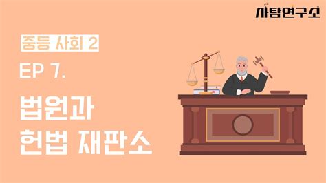 Ep7 법원과 헌법 재판소ㅣ중학교 사회2ㅣ2분사탐 Youtube