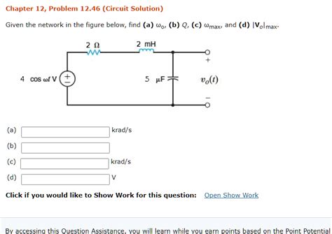 solved chapter 12 problem 12 46 circuit solution given