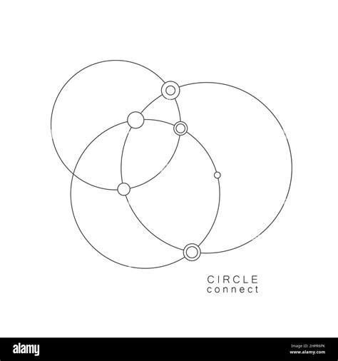 Technology Abstract Dot And Circle Connection Stock Vector Image And Art
