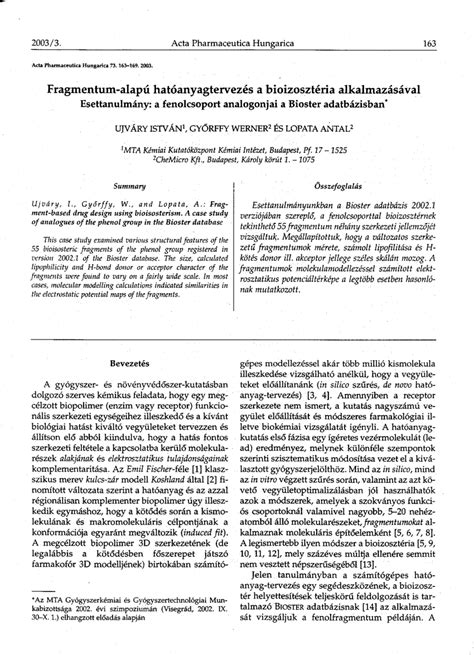 Pdf Fragment Based Drug Design Using Bioisosterism A Case Study Of