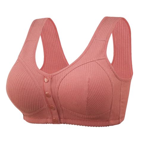Taiaojing Womens Low Back Bra Comfort Thread Cloth Pure Cotton Front