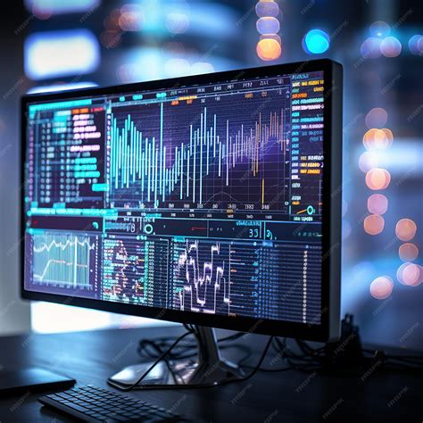 premium photo illustration in computer screen big data analysis