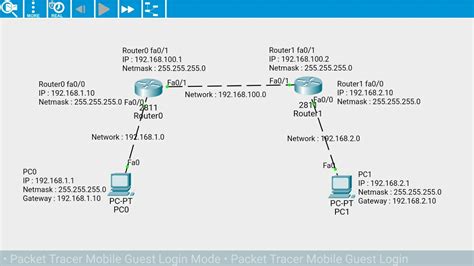 Konfigurasi Routing Statis Cisco Packet Tracer Mobile